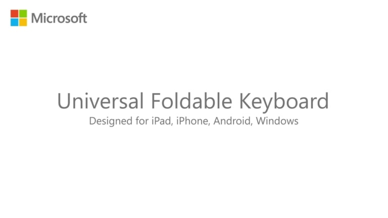 Microsoft Universal Foldable billentyűzet, Bluetooth, Windows/Android/iOS, Fekete - eMAG.hu