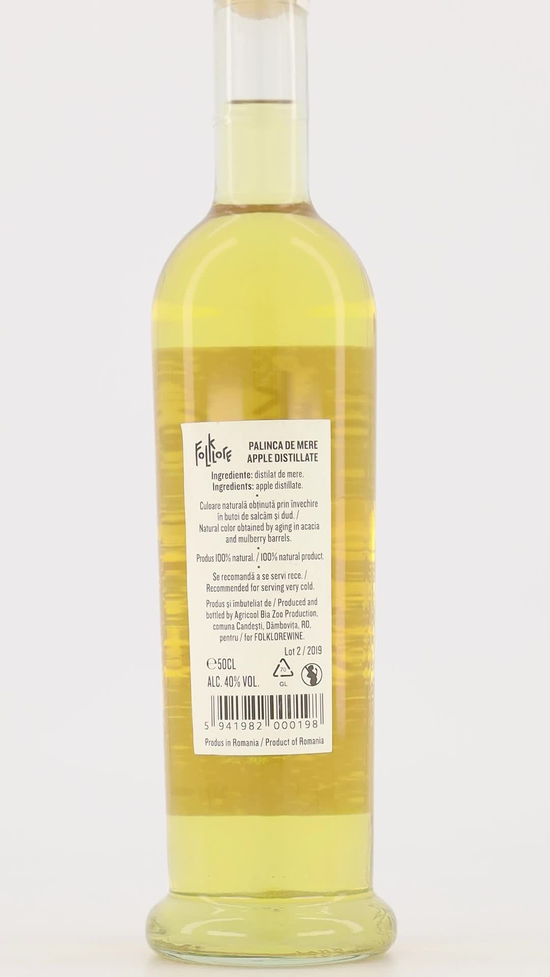 Palinca Mere Folklore, 40% 0.5l - eMAG.ro