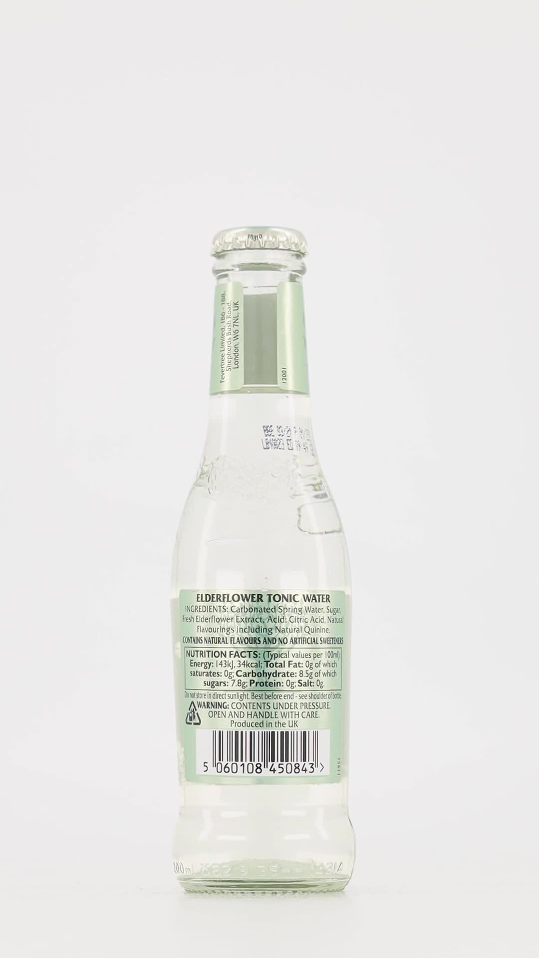 Apa Tonica Fever Tree Elderflower, 24 x 0.2L - eMAG.ro