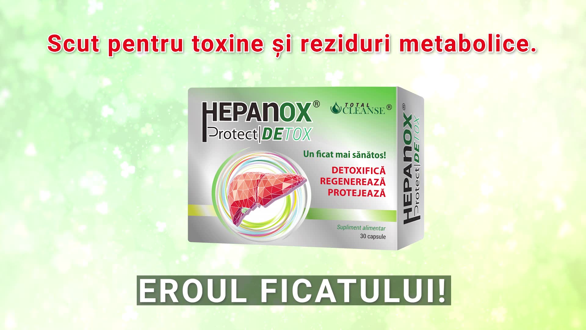 Supliment alimentar Hepanox Protect Detox Total Cleanse, 30 capsule ...