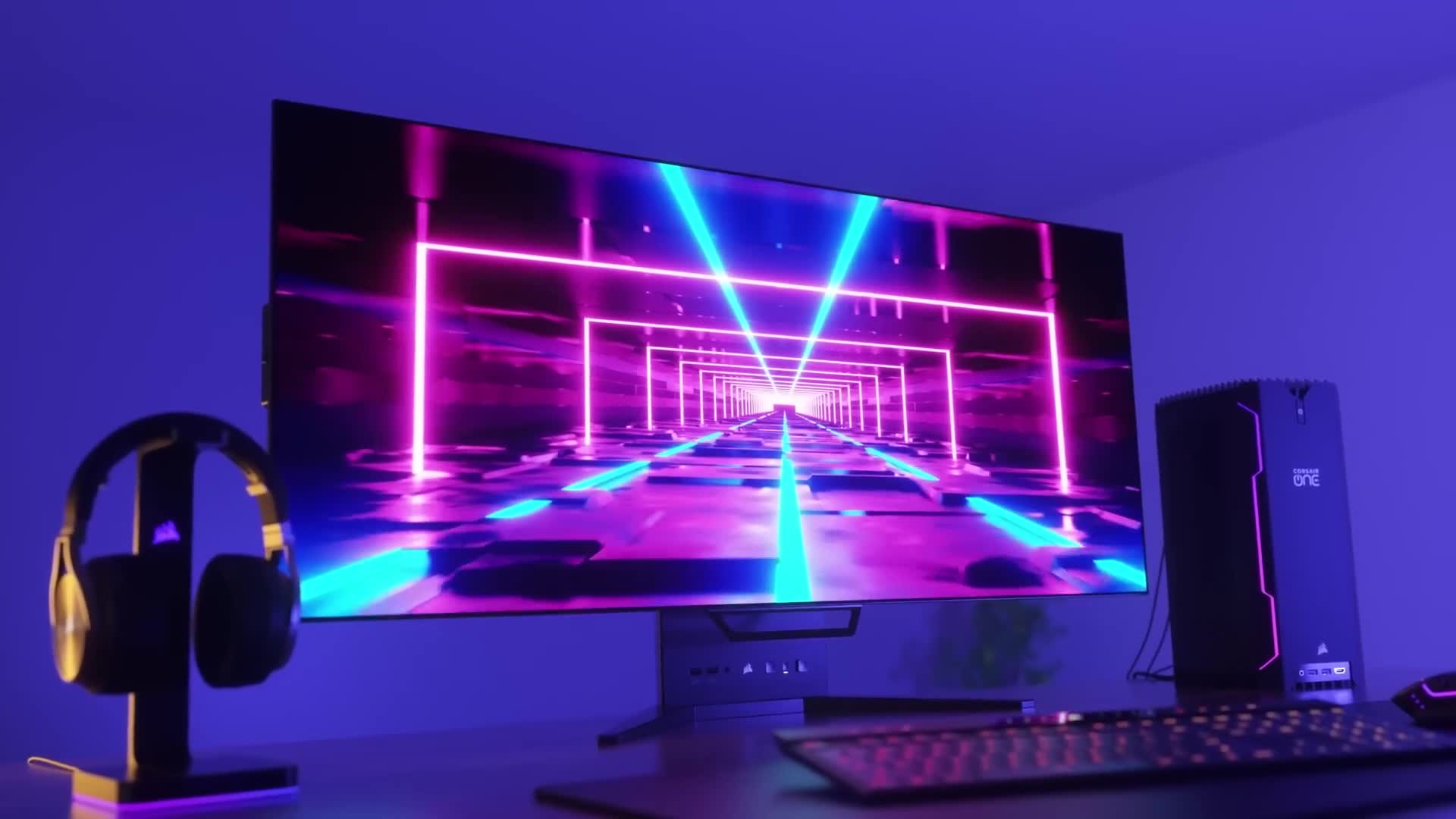 Monitor Corsair Xenon FLEX, OLED, 45 inch, WQHD, 3440x1440, 21:9, 0.03 ...