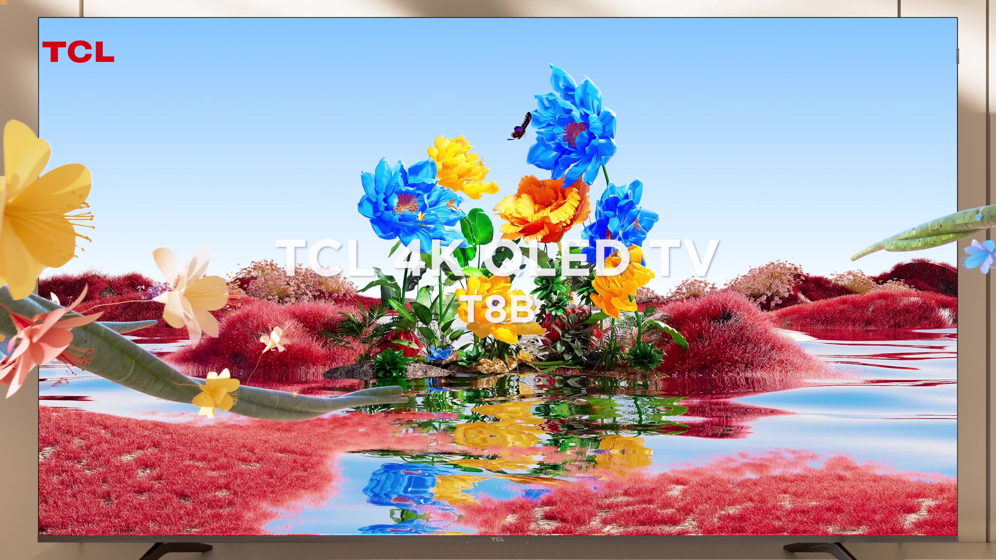 Televizor TCL QLED 65T8B, 164 cm, Smart Google TV, 4K Ultra HD, 100Hz, Clasa F (Model 2024 ...