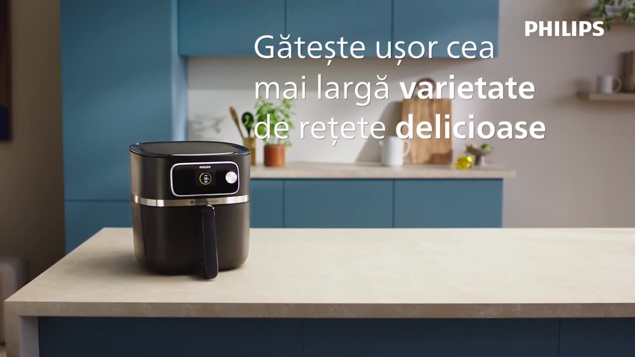 Friteuza cu aer cald Philips Airfryer Combi XXL conectat HD9876/20 ...