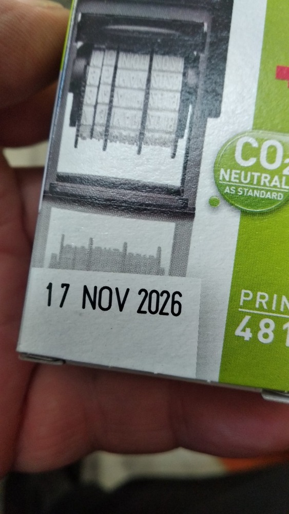 Stampila datiera, Trodat, Plastic, 3.8 mm, Negru - eMAG.ro