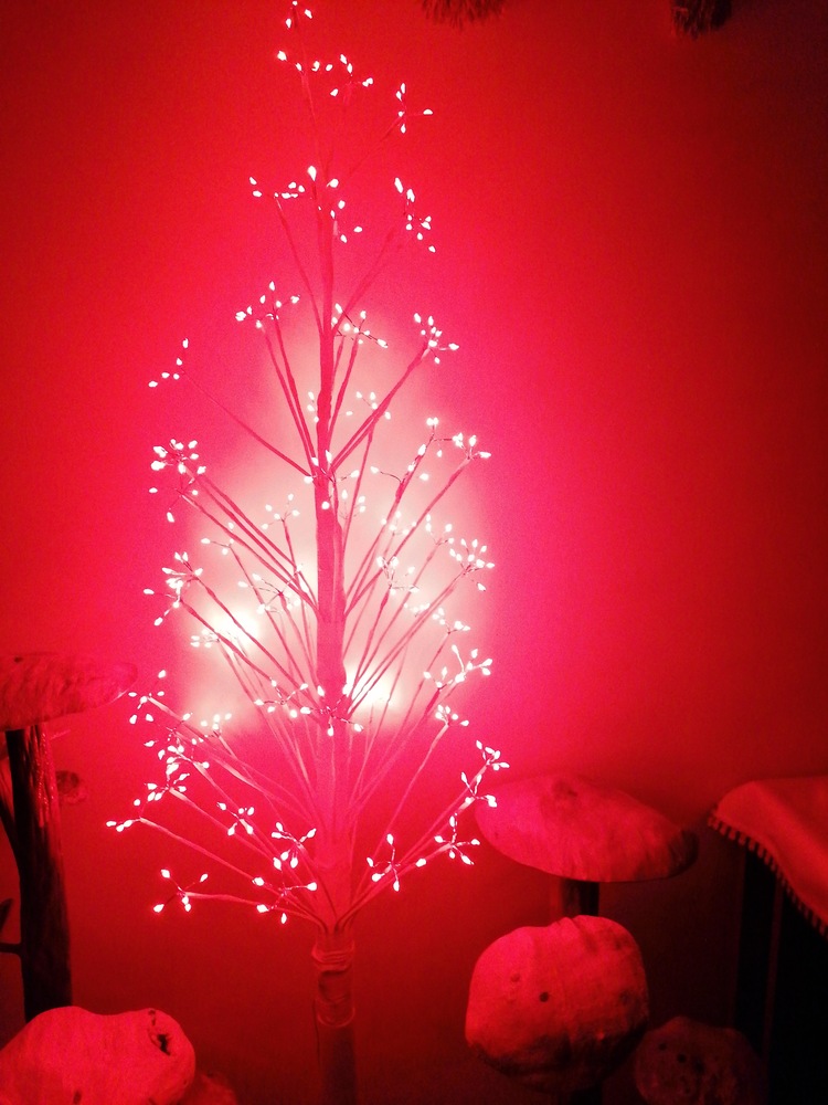 Pom decorativ luminat pentru craciun BolyLight, inaltime 150cm, leduri ...