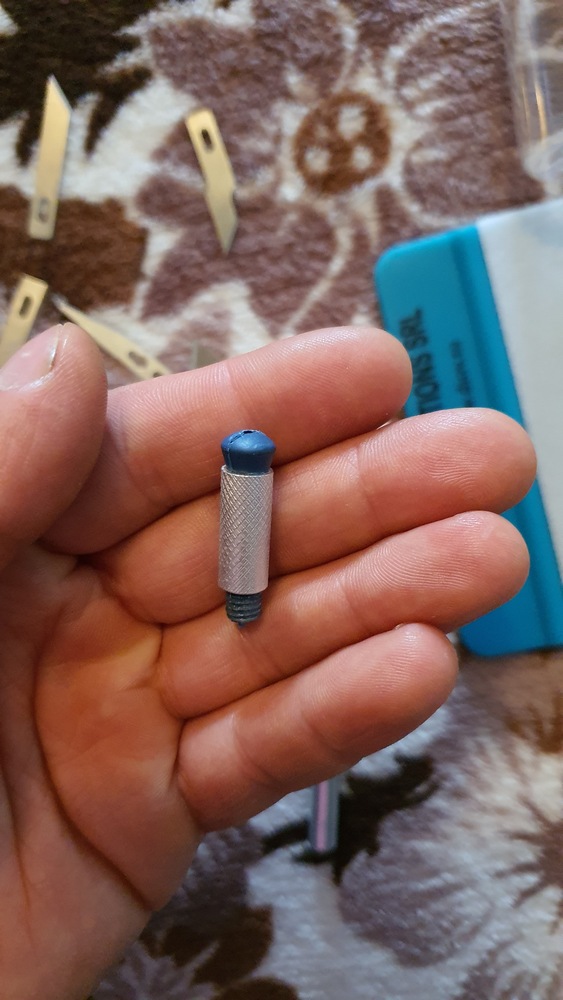 Set Montaj Folie Colantare Auto, Cutter Metalic cu 5 Lame Rezerva ...