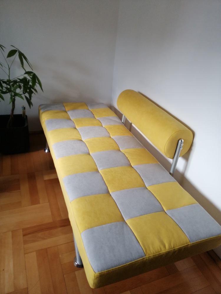 Canapea Kring Isabel, 143x90x71 cm, Galben - eMAG.ro
