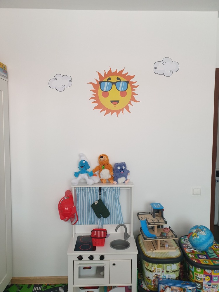 Set 9 stickere decorative tapet Curcubeu - eMAG.ro