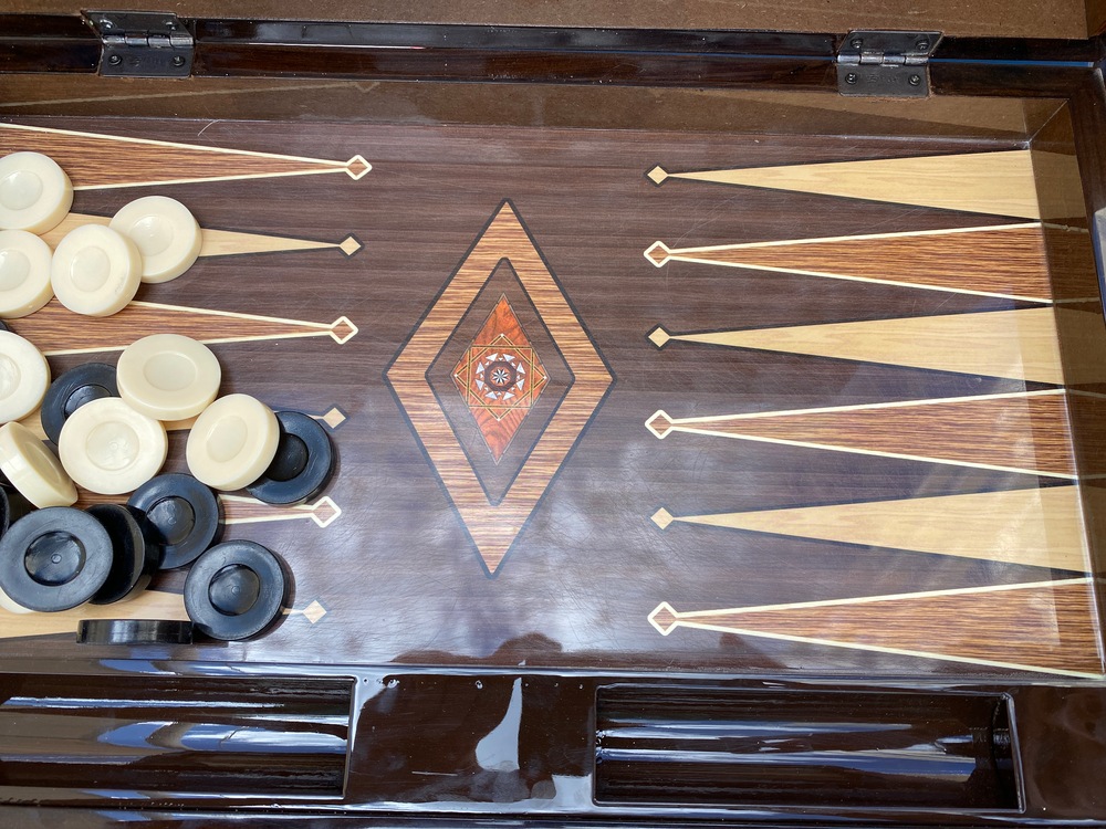 Set joc table/backgammon VIP Star - 48 x 62 cm - eMAG.ro