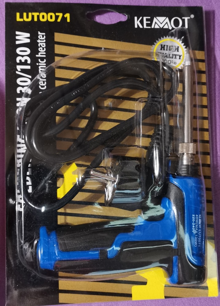 Pistol de lipit electric, letcon cu rezistenta ceramica 130W-220V - Sdx ...
