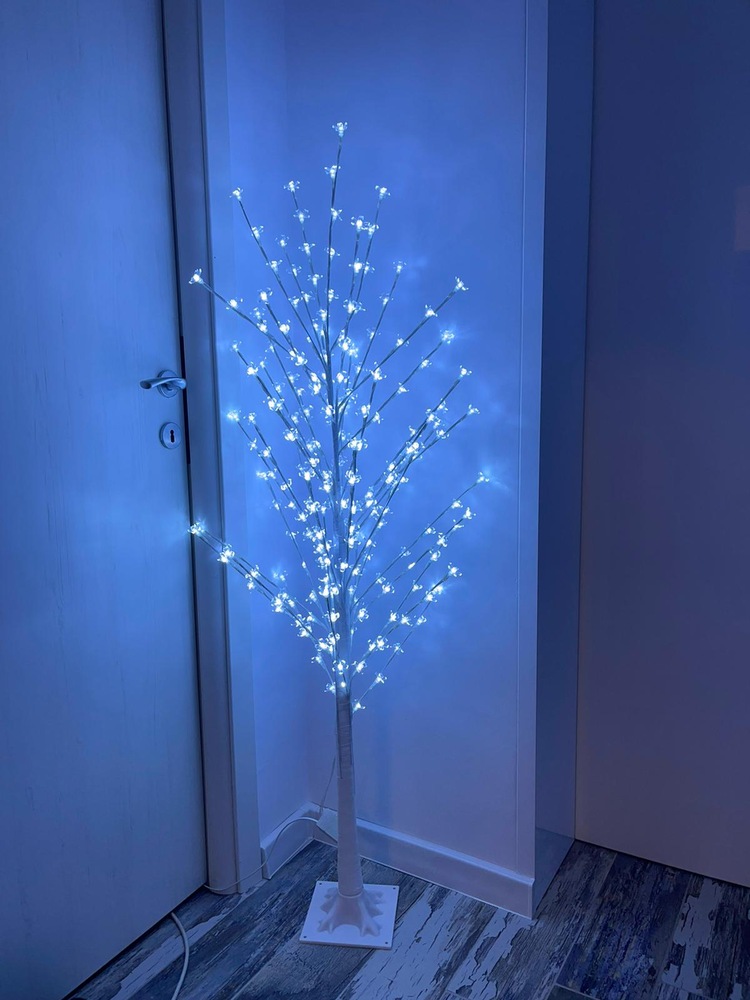 Pom decorativ luminat pentru craciun BolyLight, inaltime 150cm, leduri ...