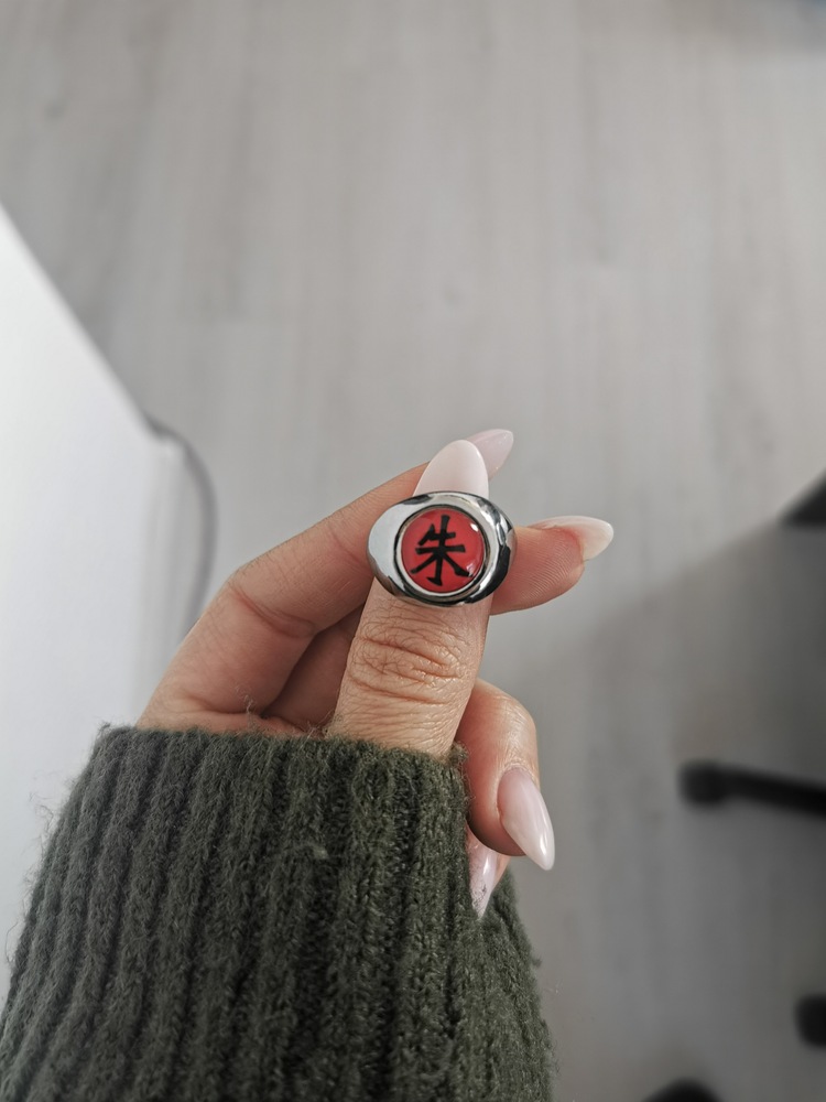 Inel akatsuki, Konan, Naruto Shippuden, Alb/Argintiu - eMAG.ro