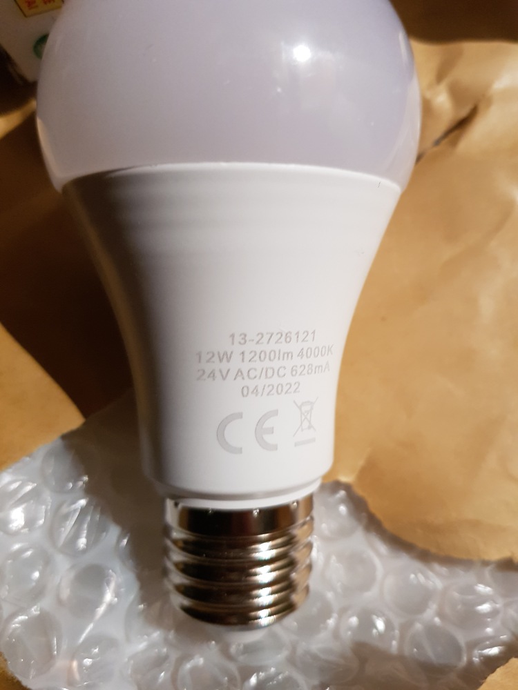 Led izzó 24V E27, 12W (100W), 4000K, 1200lm, A+, Lumen, Lumen - eMAG.hu