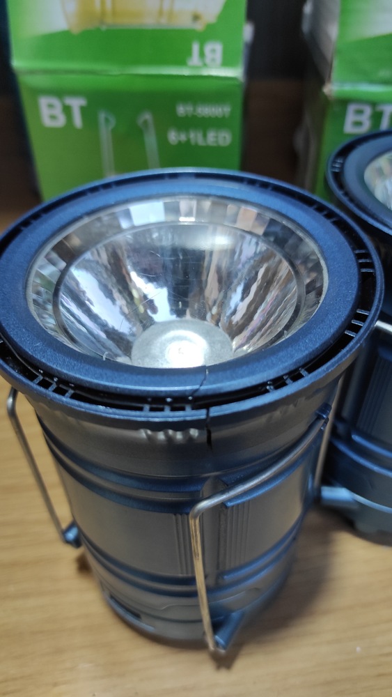 Felinar Camping LED Reincarcabil cu Lanterna - Panou Solar si USB ems ...