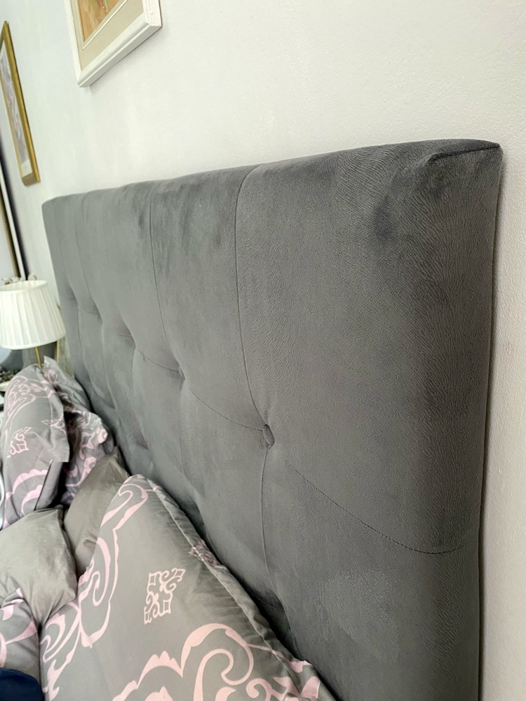 Pat tapitat Terano, material textil, somiera rabatabila inclusa ...