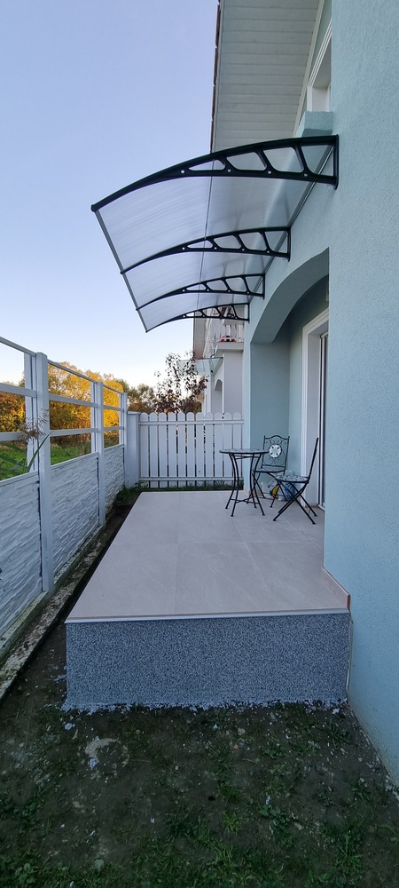 Copertina, marchiza modulara, Policarbonat celular, Bronz transparent ...