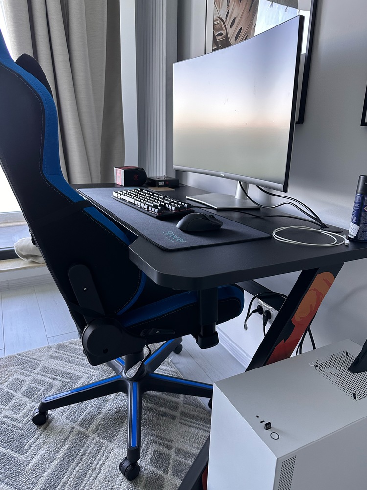 Birou de gaming NanoRS RS120, 120 x 60 cm, negru - eMAG.ro