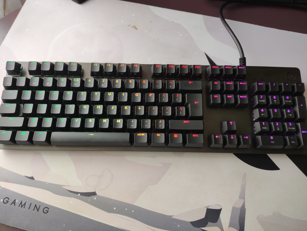 Tastatura mecanica gaming Logitech G512 RGB Lightsync, Switch GX Red ...