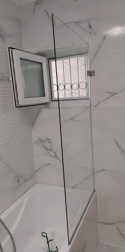 Paravan cada 70x140 cm RAVANA ELEGANCE sticla clara, 6mm, profil inox ...