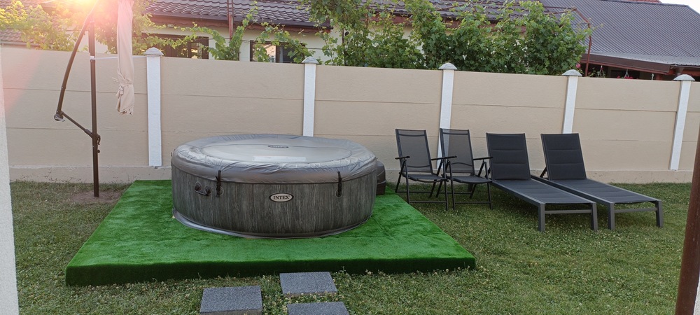 Jacuzzi gonflabil PureSpa Greywood Bubble Deluxe Intex 28440 ...