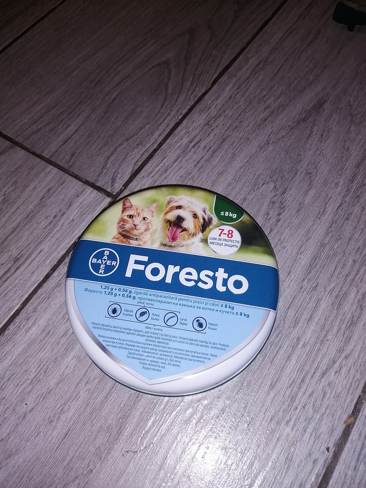 Zgarda antiparazitara Foresto Collar pentru caini mici si pisici - eMAG.ro