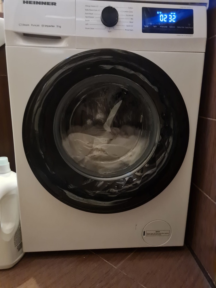 Masina de spalat rufe Heinner HWM-H9014INVA+++, 9 kg, 1400 rpm, Clasa A, Motor inverter, Display ...