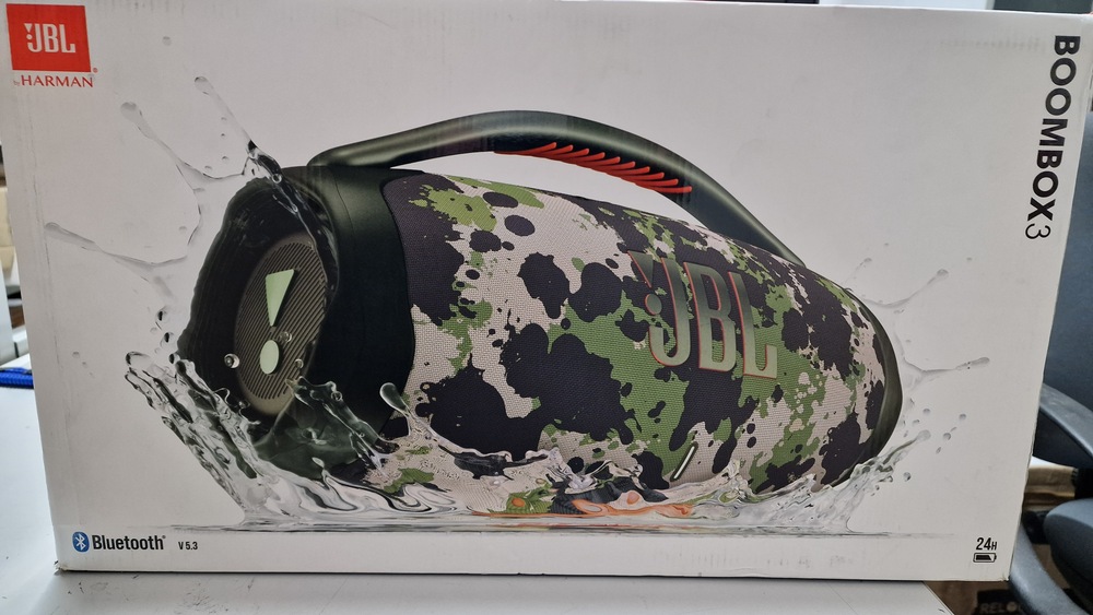 Boxa portabila JBL Boombox 3, 180W, Bluetooth, 24H, IP67, PartyBoost, Negru - eMAG.ro