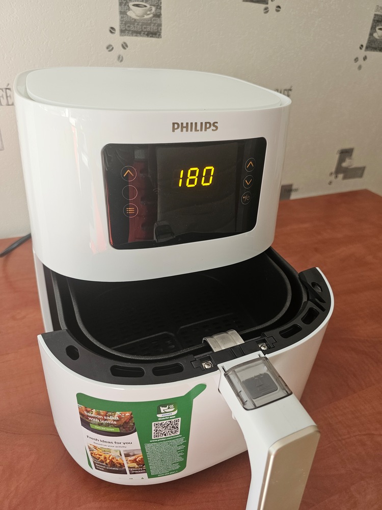 Friteuza cu aer cald Philips Airfryer HD9255/30, tehnologie Rapid Air ...