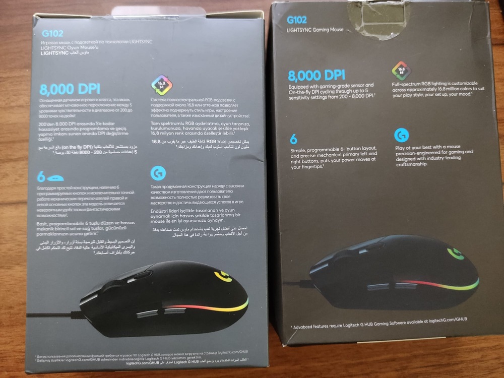 Mouse gaming Logitech G102 Lightsync, Albastru - eMAG.ro