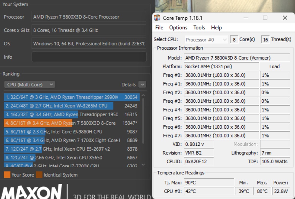Processzor AMD Ryzen 7 5800X3D, 4,5 GHz, 100 MB, AM4 foglalat, doboz ...