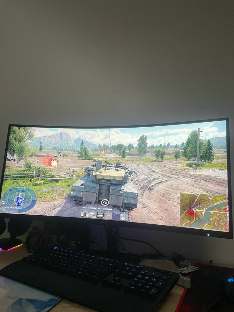 Monitor Gaming Curbat LED VA Xiaomi G34i 34", WQHD (3440x1440), 180Hz ...