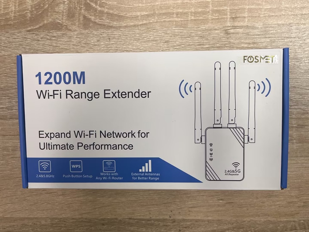 Range Extender WiFi FOSMET®, Amplificator Semnal Wireless, AC 1200Mbps ...