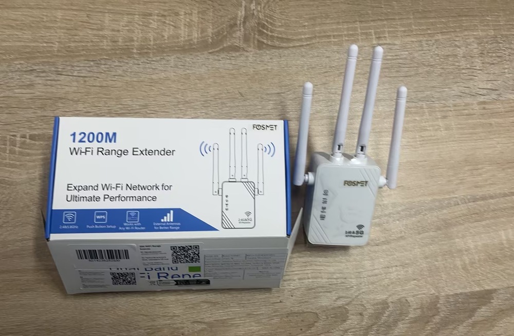 Range Extender WiFi FOSMET®, Amplificator Semnal Wireless, AC 1200Mbps ...