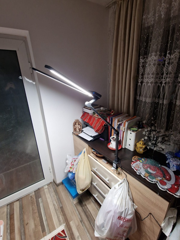 Lampa de birou si masa de lucru rotativa Echo Soul®️, cu 2 brate ...