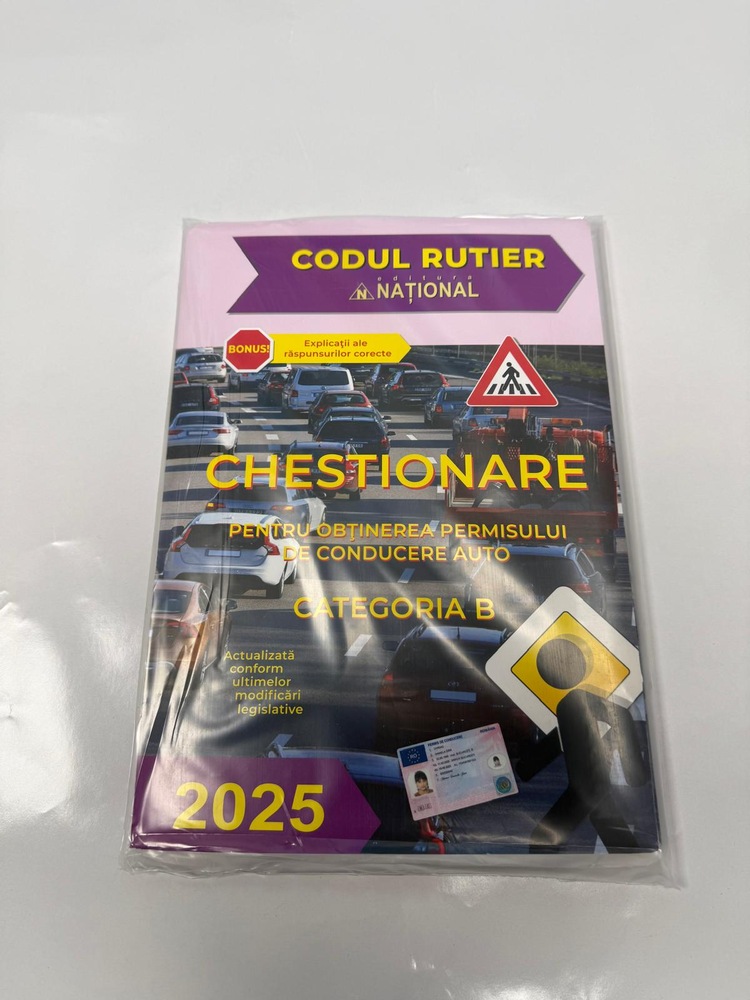 Chestionare pentru obținerea permisului de conducere auto categoria B 2025 - eMAG.ro