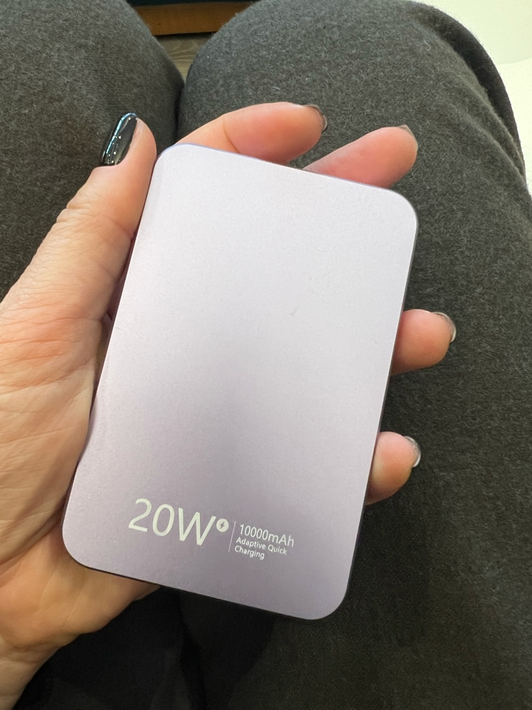 Baterie Externa Wireless Slim Ronic X, 5000 mAh, Power Bank Portabil, Compatibil Magsafe iPhone ...