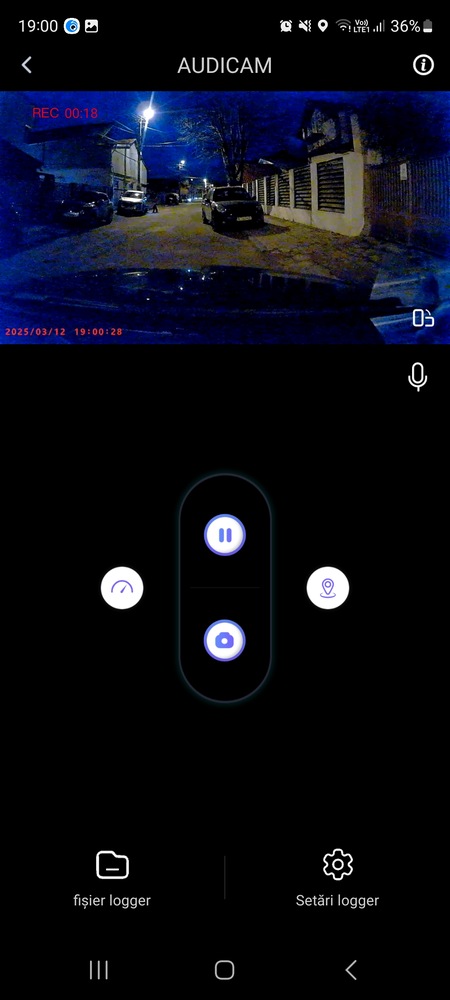 Camera de bord auto smart WiFi 4K +1080P MOGODA®️, Filmare 170° fata si ...