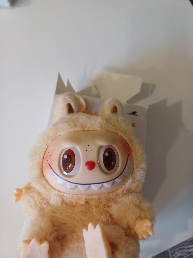 Jucarie din plus Labubu Macaron, moale si confortabila, set pentru ...