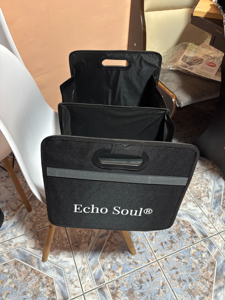 Organizator portbagaj Echo Soul® – 3 Compartimente – Capac – Buzunare Laterale – Pliabil si ...