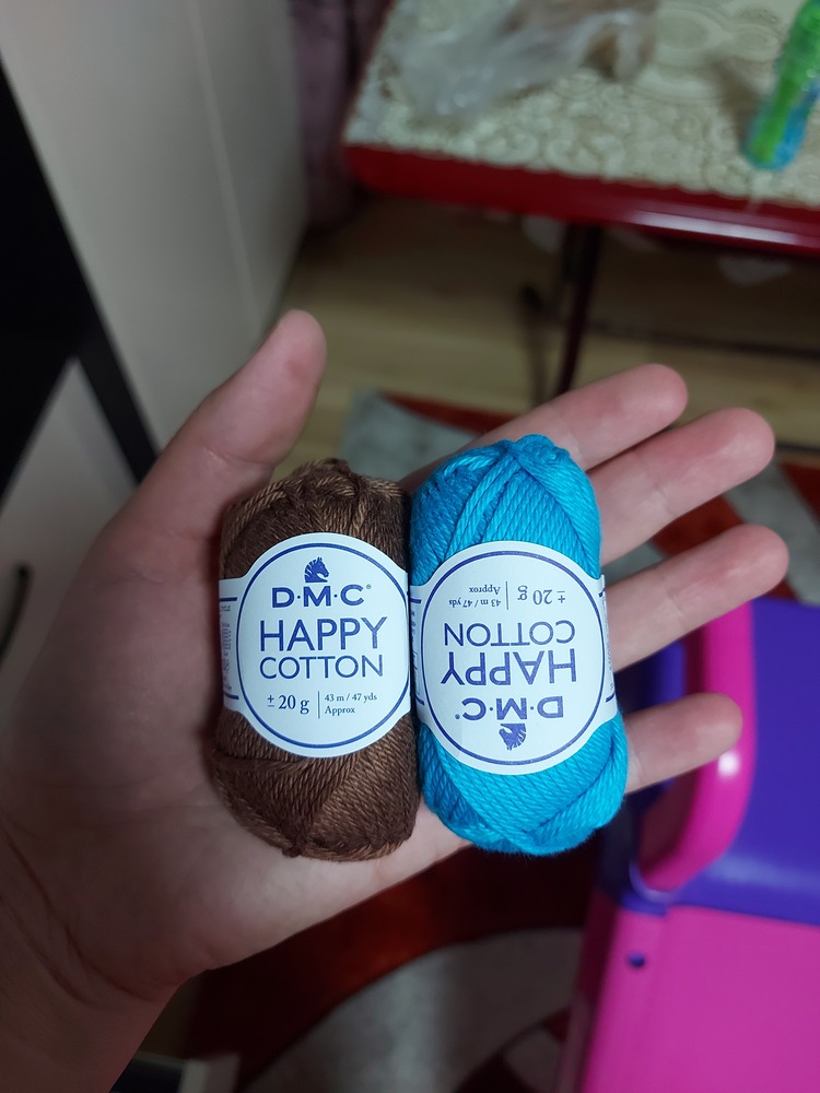 Текстилен конец Happy Cotton DMC, за плетене на една кука, плетиво и ...