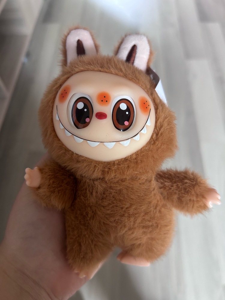 Jucarie din plus Labubu Macaron, moale si confortabila, set pentru ...