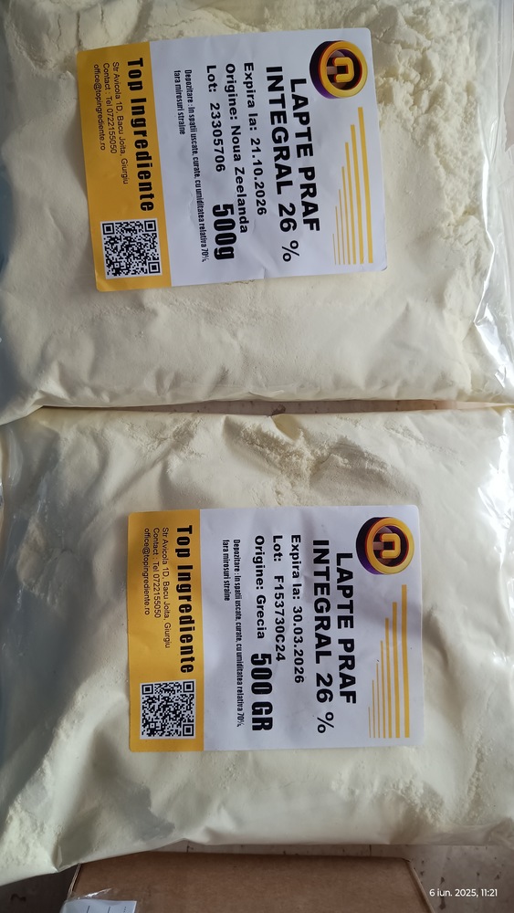 Lapte Praf Integral 26% Grasime, 5kg - eMAG.ro