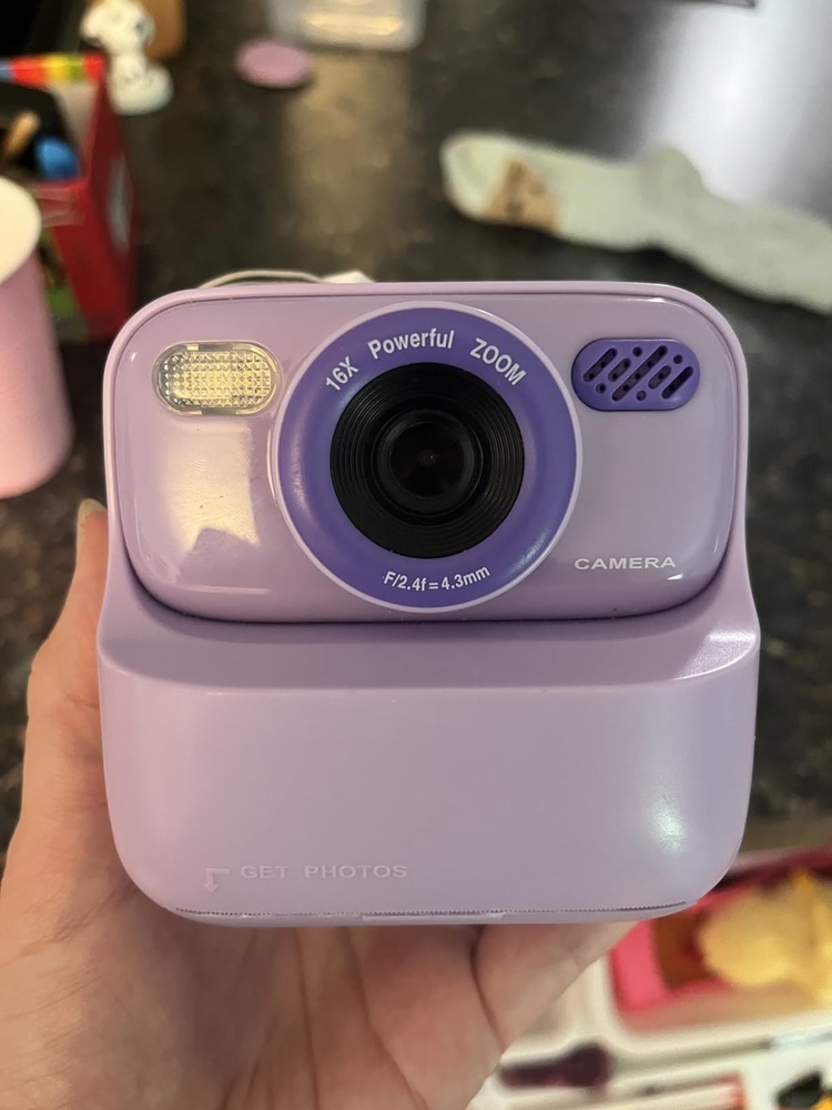 Aparat foto instant pentru copii，SHIJOOE®，Zoom 16x，Inregistrare 1080P ...