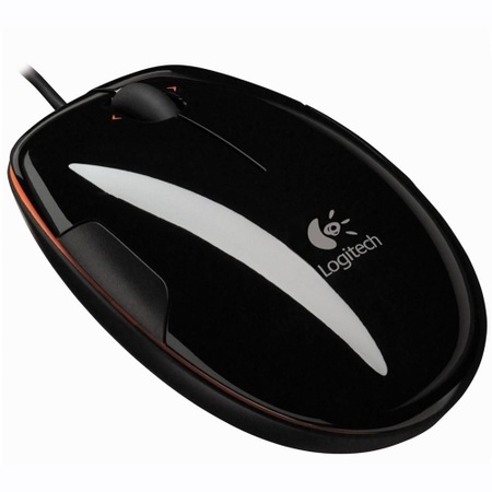 Mouse Laser Logitech LS1, USB, Negru/Portocaliu - eMAG.ro
