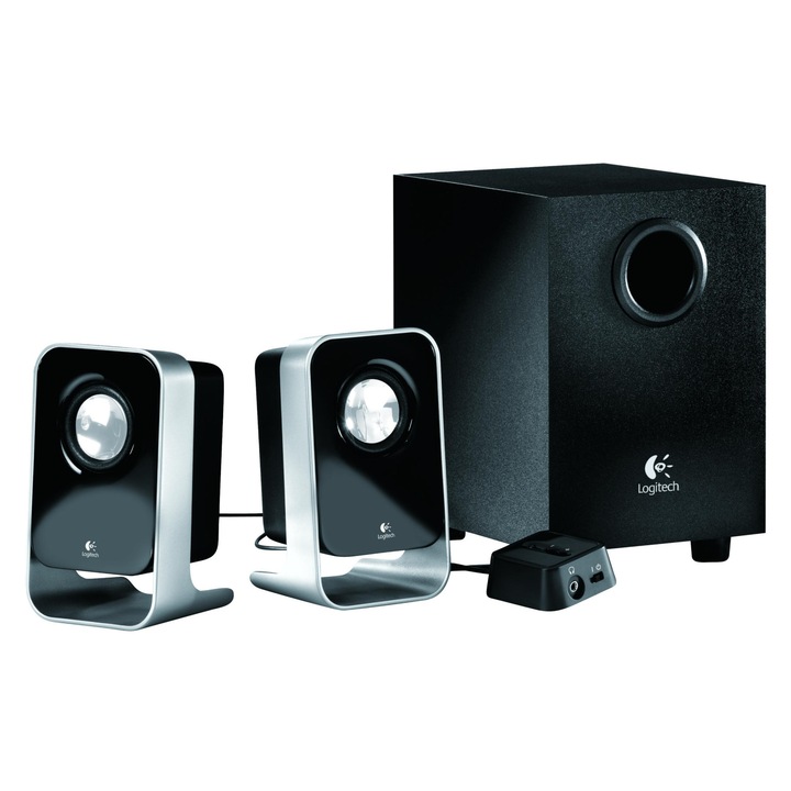 Boxe 2.1 Logitech LS21, 7W, negru - eMAG.ro