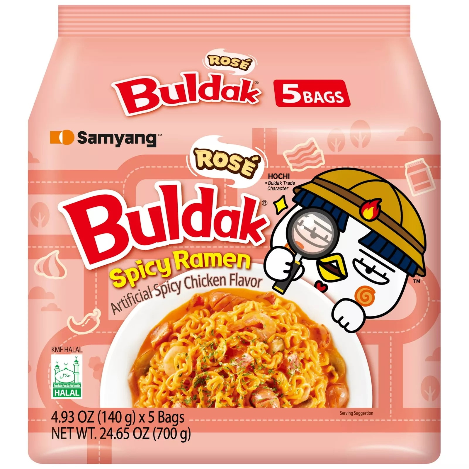 Supa Picanta Ramen Samyang Hot Chicken Rose 5pack (5*140g) - eMAG.ro