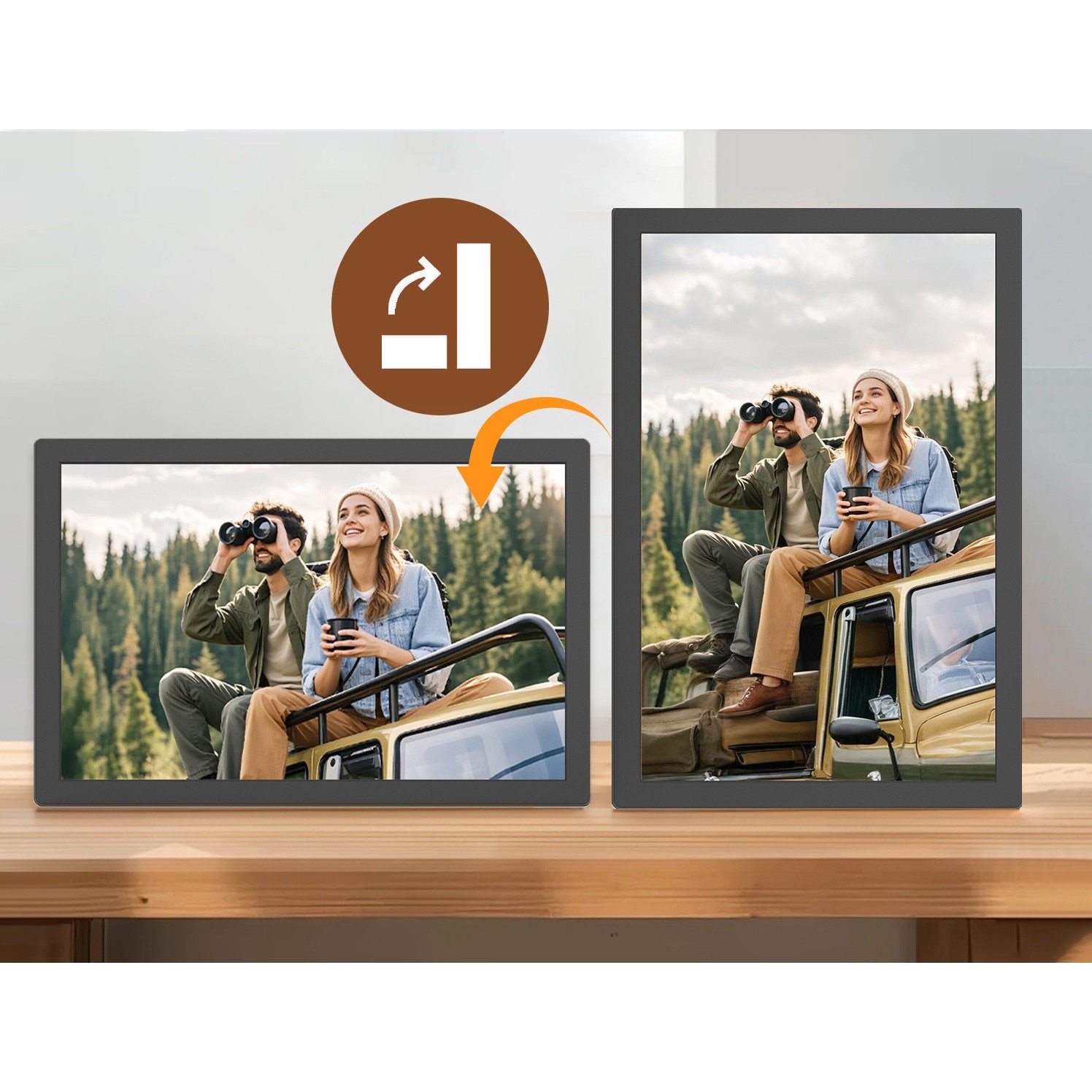 Rama foto digitala Wi-Fi cu ecran IPS HD, 10.1 inch LSC, afiseaza poze ...