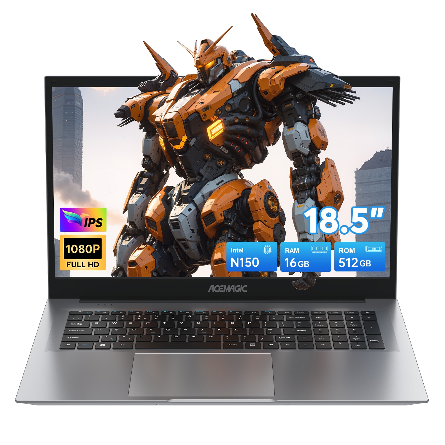 ACEMAGIC AX18 laptop, 18.5", Intel® Twin Lake N150 processzorral akár 3 ...