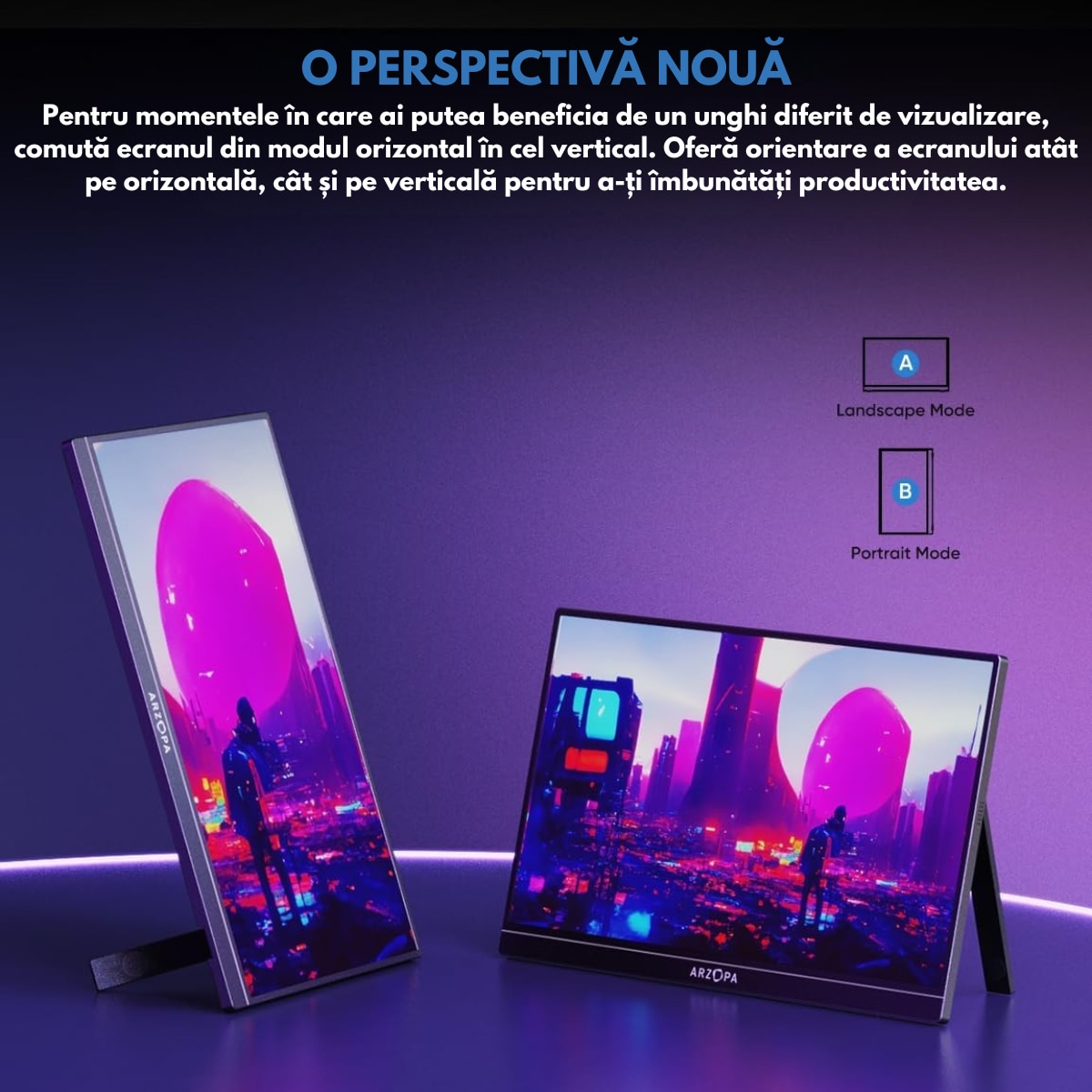 Monitor Portabil de 13,3" inch, Ecran OLED, 1920*1080, Ultra-portabil ...