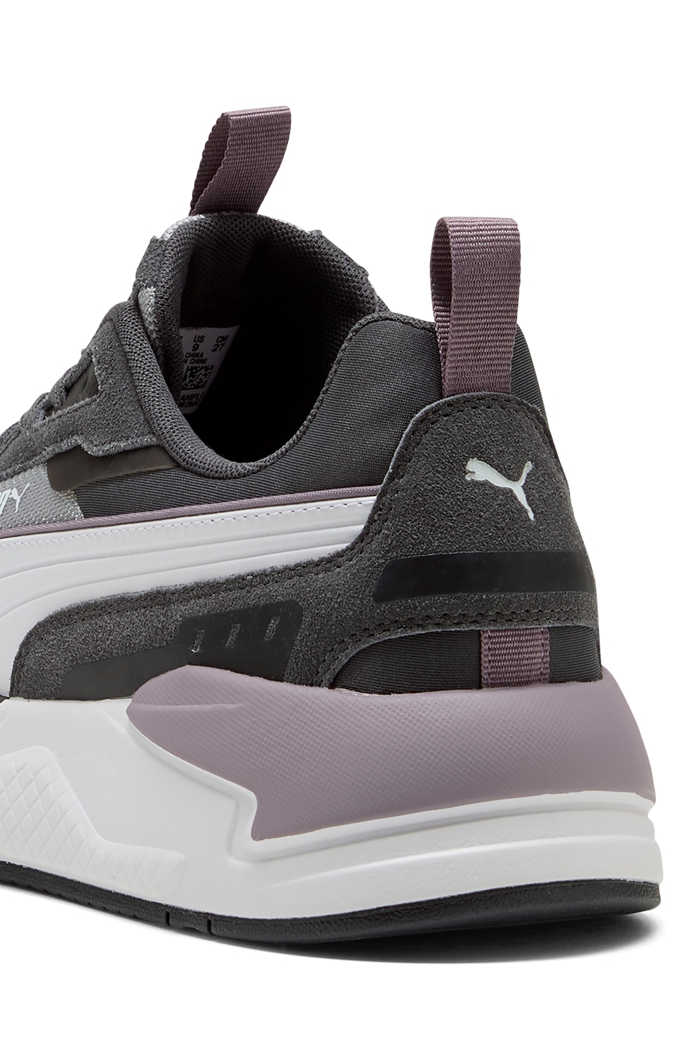 Puma, Pantofi sport cu garnituri din piele intoarsa X-Ray 3 SD, Negru ...